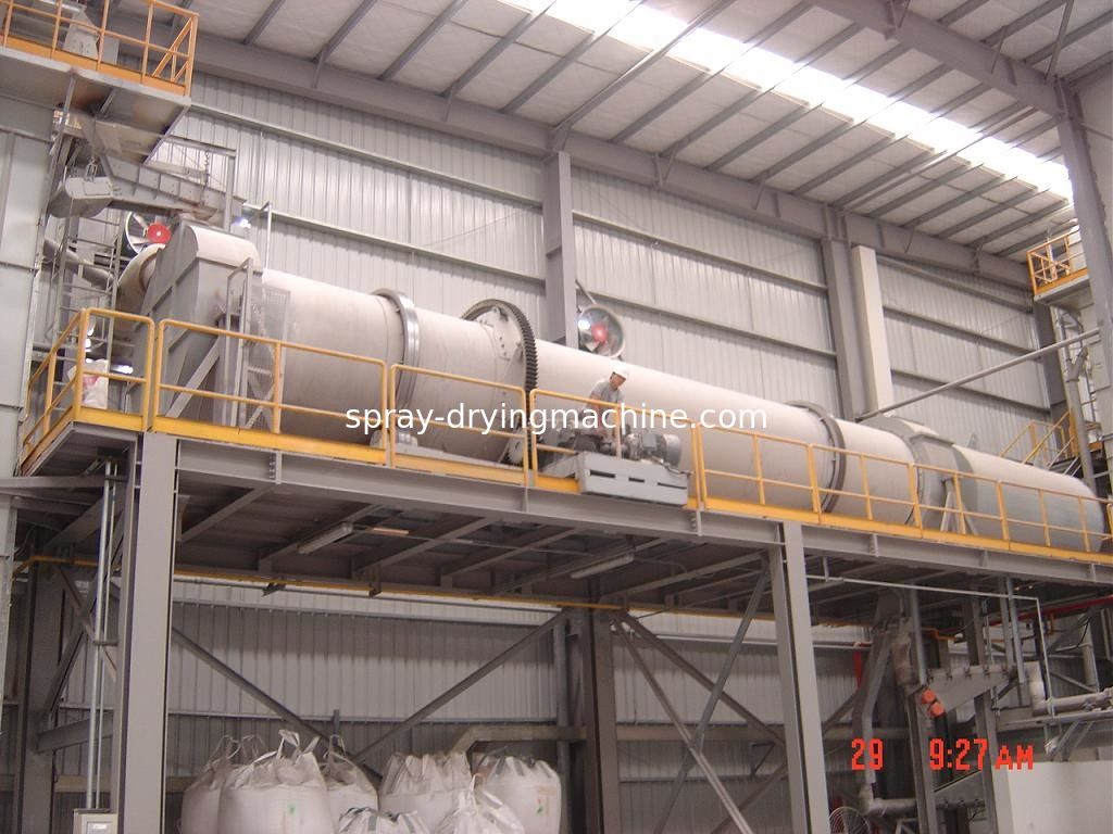 Soda Rotary Barrel Hot Air Dryer Machine Nantural Gas / Coal Heating Method