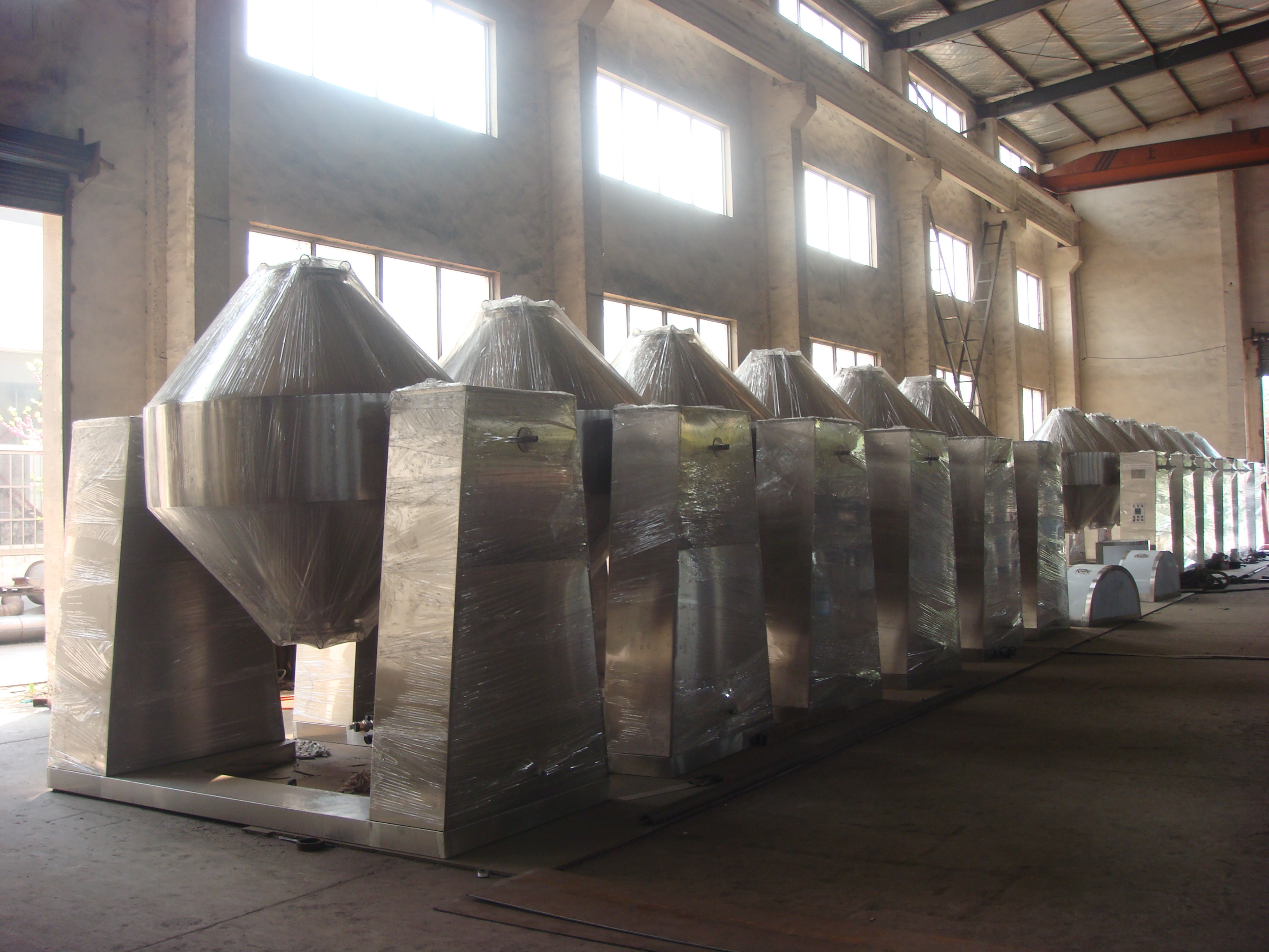 Conical Rotary Vacuum dryer with heating steam, hot water , conduct oil ...