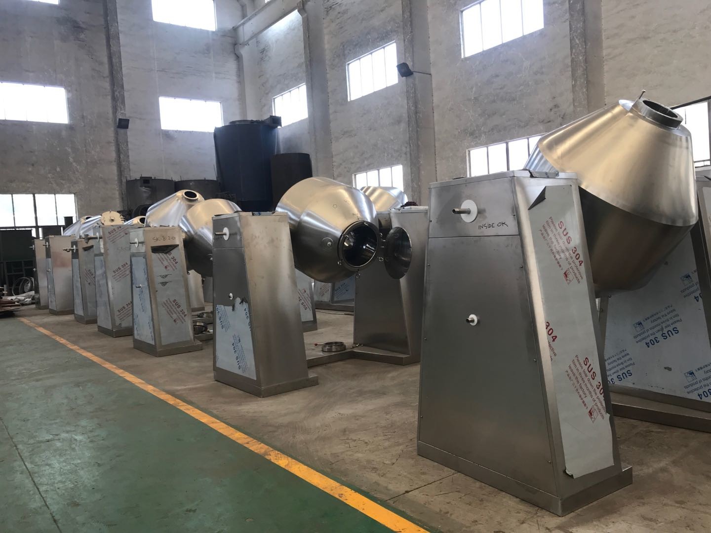 Conical Rotary Vacuum dryer with heating steam, hot water , conduct oil ...