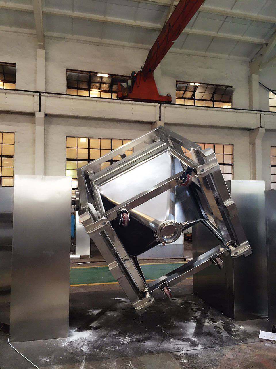 SUS316L SUS304 HLD hopper mixing machine used for mixing powder ...