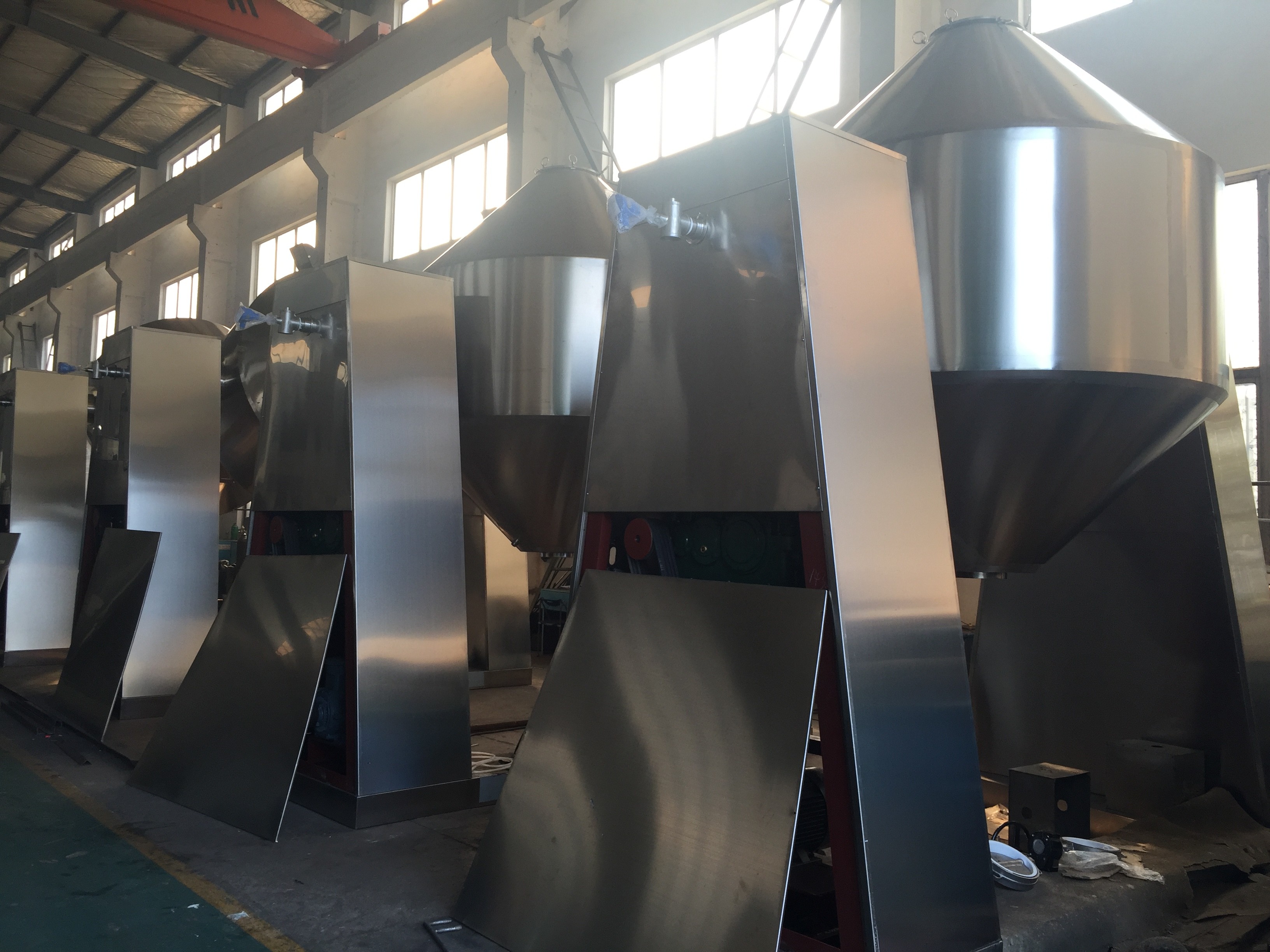 SUS304 Conical Vacuum Dryer With Steamheating System ,Hot Water System ...